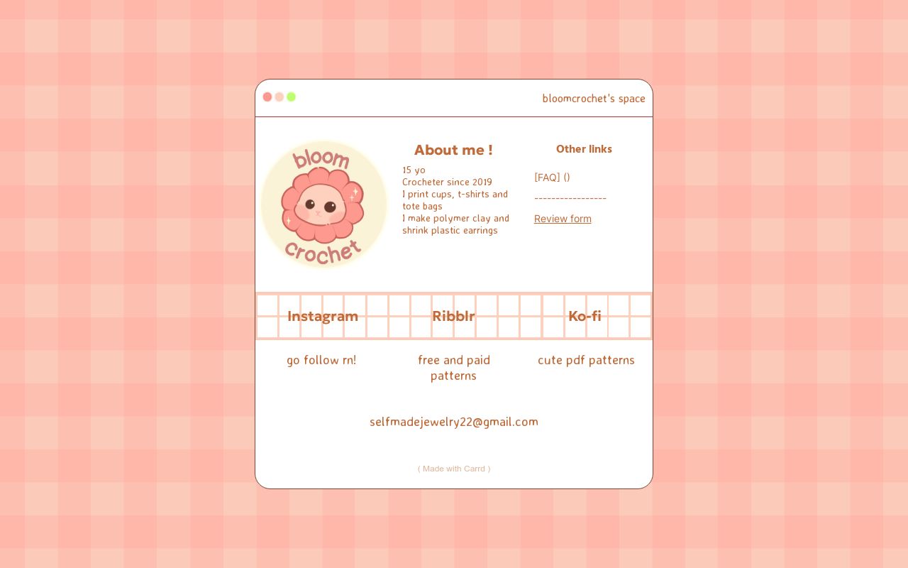 Bloomcrochet's cpace